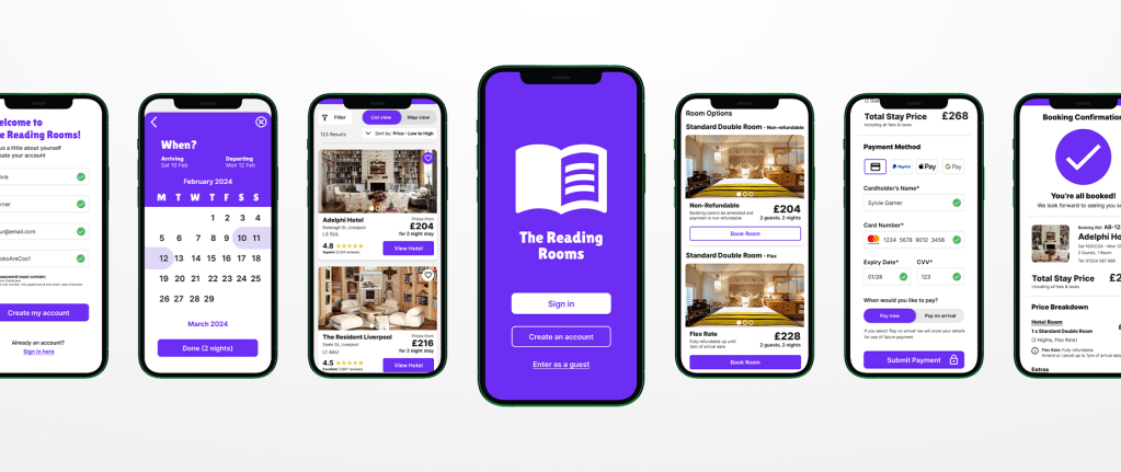 Hotel Booking App: UX Case Study – Sylvie Garner